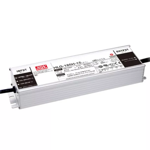 MEAN WELL HLG-185H-48AB IP65 48V 185-Watt Waterproof Dimmable LED Driver | Power Supplies Australia